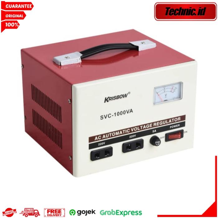 Jual Krisbow Stabilizer Analog 1 Kva Alat Penstabil Arus Listrik - Kota ...