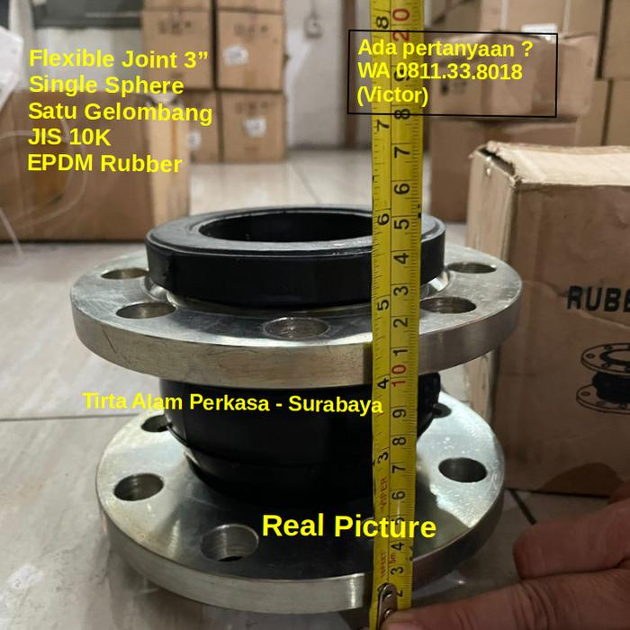 Jual Flexible Joint 3inch 3 inch 3” DN80 Flexible Join 3inch 3 inch 3” rubber flexible joint ...