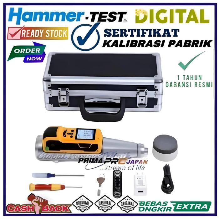 Jual hammer test digital ht 225d concrete hammer test alat uji beton ...