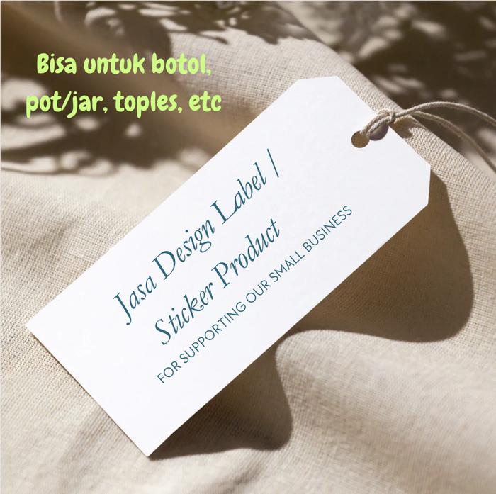 Jual Jasa design label / sticker produk / desain label stiker produk ...