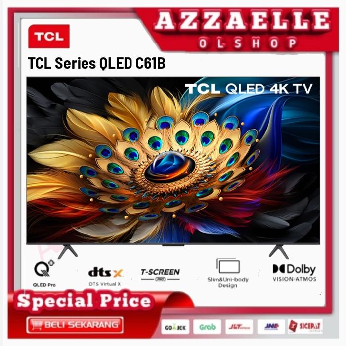 Jual TCL 55C61B Qled Pro 4K UHD Smart Google digital Tv Rolby Vision ...