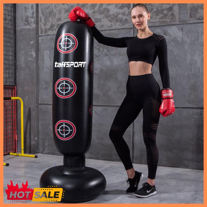 Jual Samsak Tinju Alat Buat Latihan Boxing Vertical Punching Bag Tiang ...