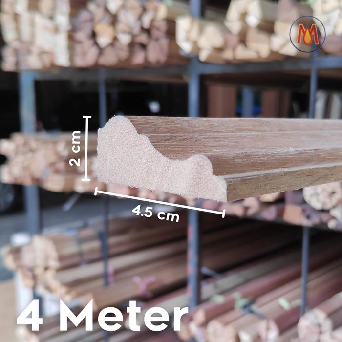 Jual LD-40 LIS PROFIL KAYU Kamper & Meranti Wall Moulding Wainscoting ...