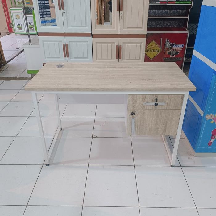 Jual meja tulis kaki besi / meja tulis setengah biro / meja tulis ...