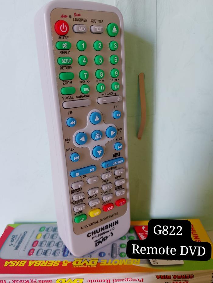 Jual G822 REMOTE DVD UNIVERSAL ORIGINAL REMOT CONTROL MULTI SERBA BISA SEGALA MERK DAN MODEL ...
