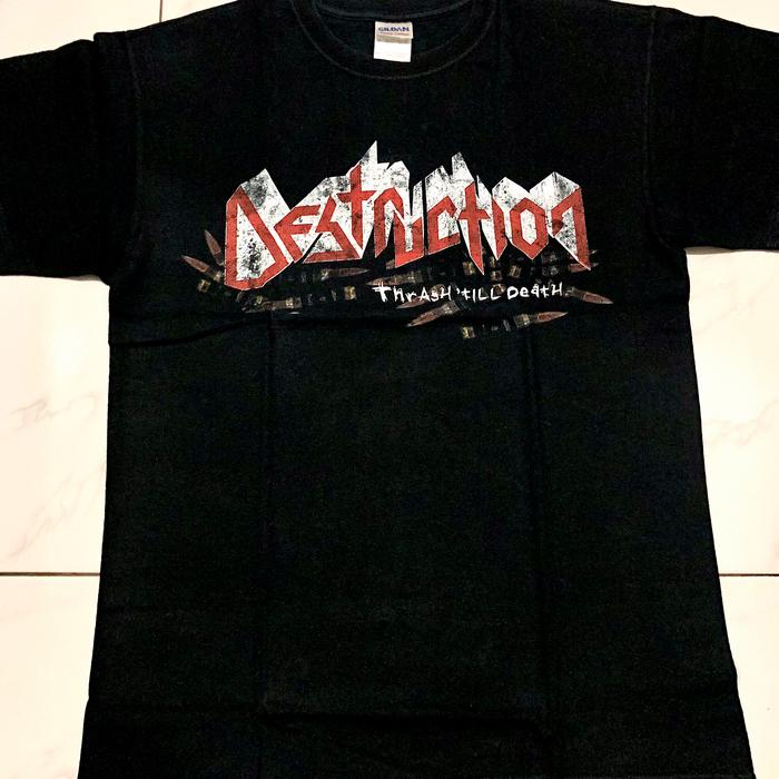 Jual kaos DESTRUCTION thrash till death t-shirt BAND music ORIGINAL ...