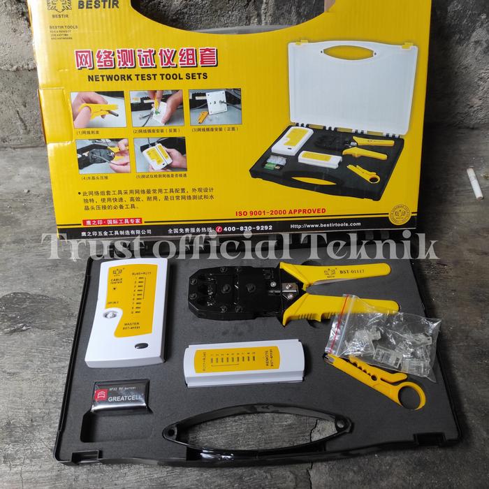 Jual Tang Crimping Bestir Network Test Tool Set With Crimping Plier ...