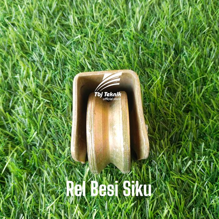 Jual roda pagar 7 cm besi cor super roda tebal full plating anti karat ...