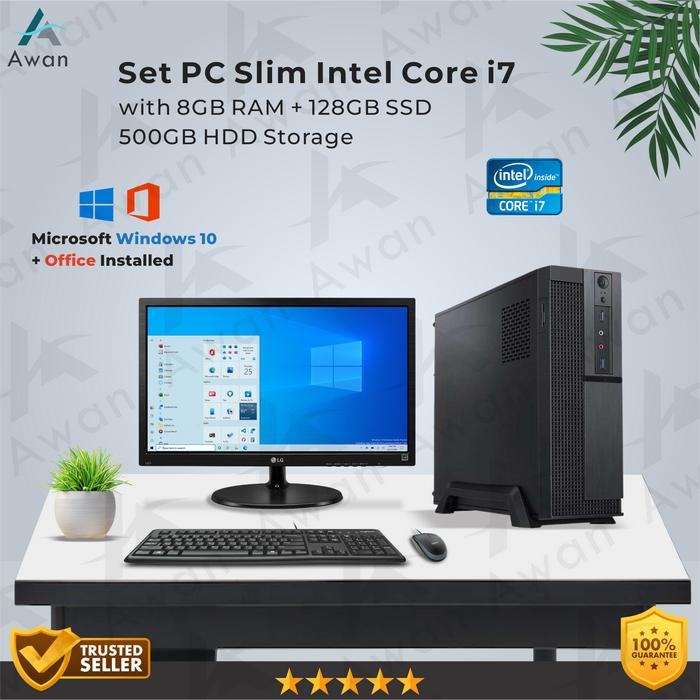 Jual Set PC Slim Intel Core i7-2600 RAM 8GB SSD Rakitan Office - Kab. Tangerang - Awan PC ...