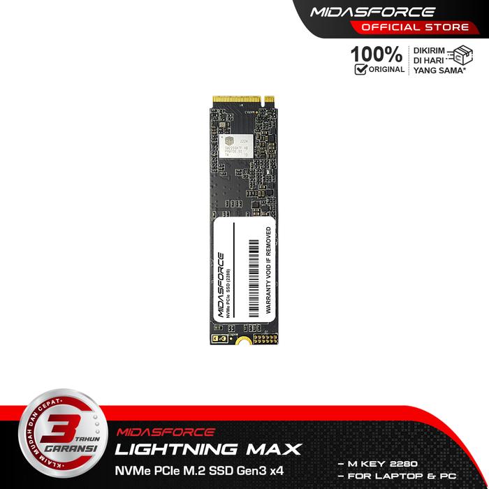 Jual Ssd M.2 Nvme 256gb Midasforce Lightning Max Pcie Gen3 X4 Di Seller ...