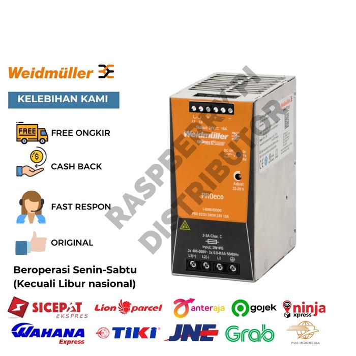 Jual WEIDMULLER Power Supply PRO ECO3 240W 24V 10A 1469540000 - Jakarta ...