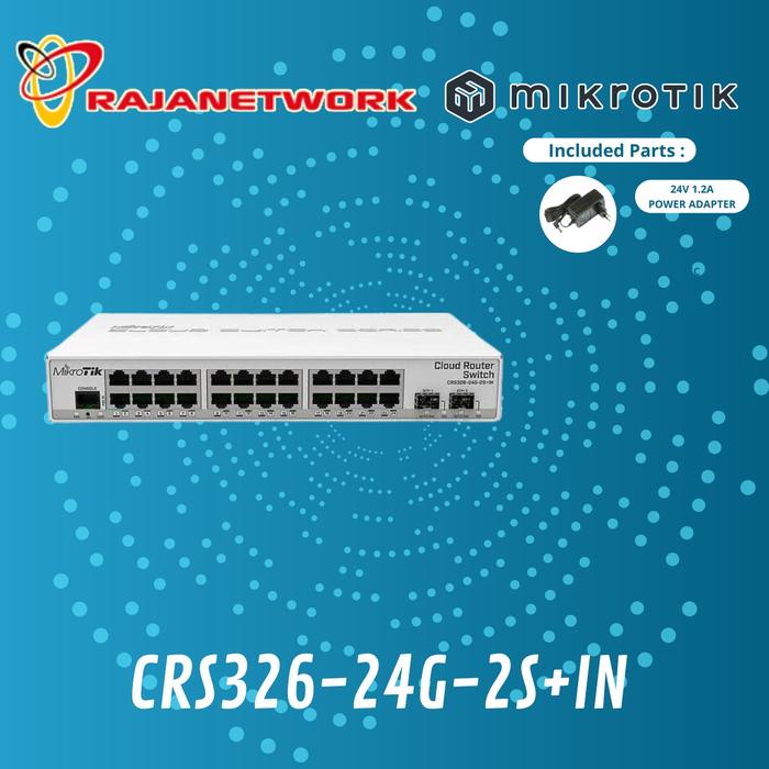 Jual Mikrotik CRS326-24G-2S+IN CRS 326 24G 2S+ IN Cloud Router Switch ...