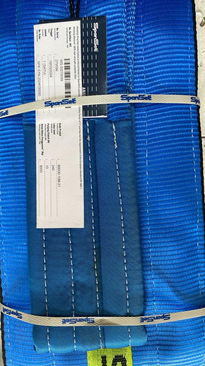 Jual Spanset - Webbing Sling 8 Ton Standart 7.1 x 6 m - Kota Balikpapan ...
