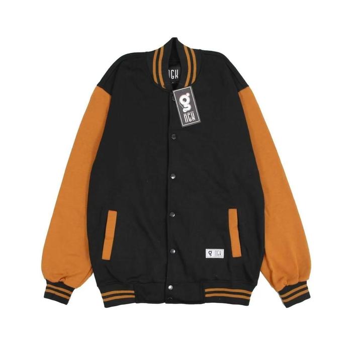 Jual Jaket Polos Pria Wanita Premium Jacket Varsity Polos Original ...