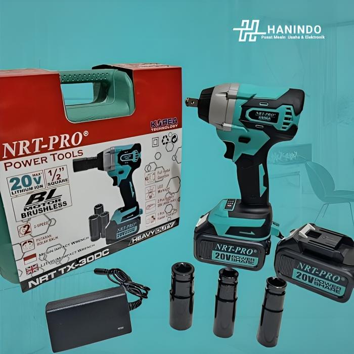 Jual TX-30 DC Cordless Buka Roda Baut Impact Wrench 1/2" 20V NRT Pro TX30 - Jakarta Pusat ...
