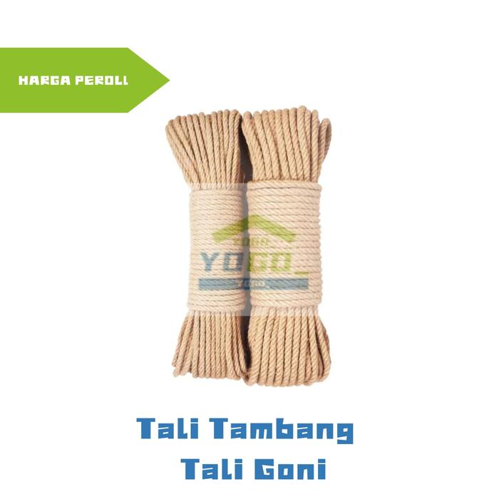 Jual TALI GONI - TALI TAMBANG - TALI RAMI - HEMP ROPE - 28MM 1 ROLL ...