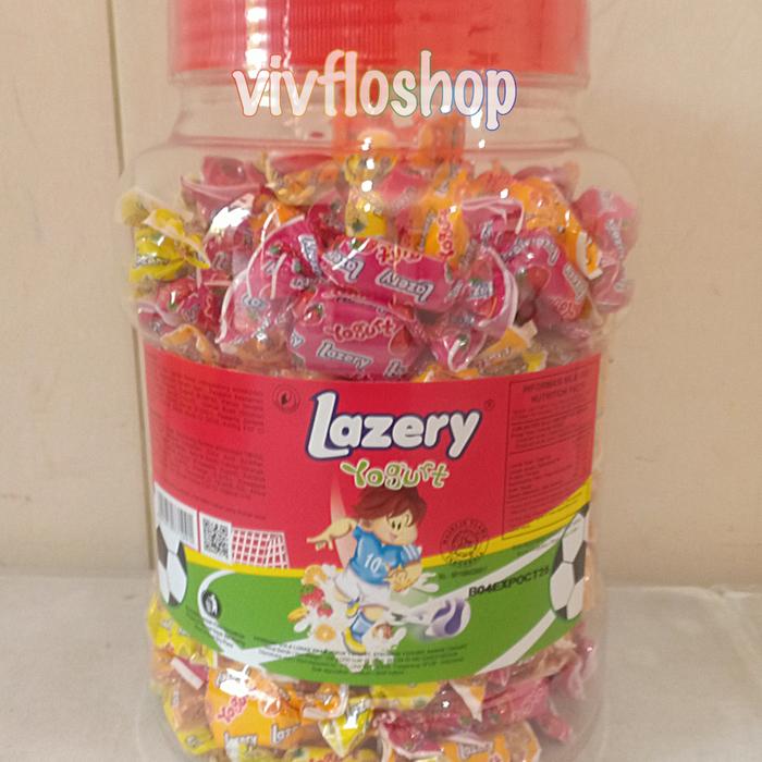 Jual Permen Lazery Yogurt (Mirip Sugus) Kemasan Toples isi 200 pcs ...