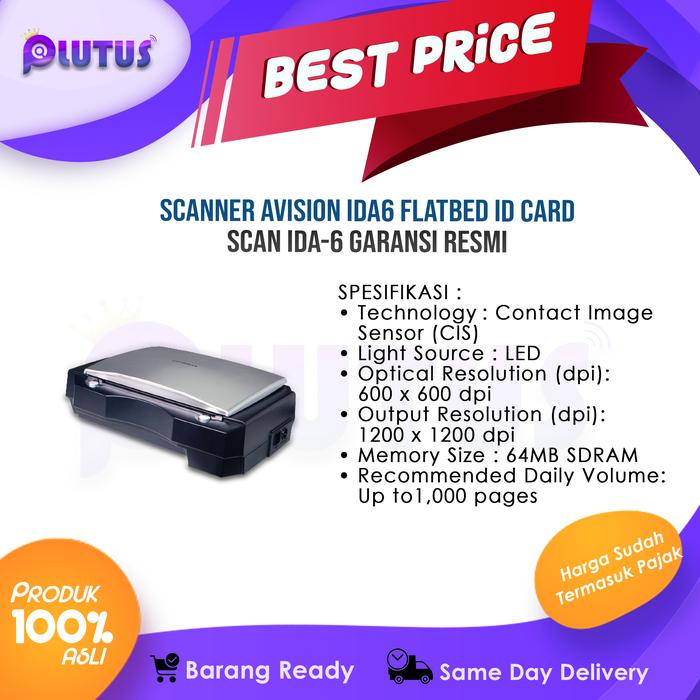Jual Scanner Avision IDA6 Flatbed ID Card Scan IDA-6 Garansi Resmi ...