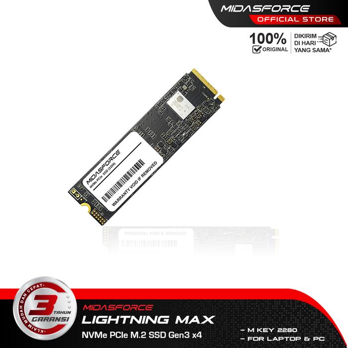 Jual Ssd M.2 Nvme 256gb Midasforce Lightning Max Pcie Gen3 X4 Di Seller ...