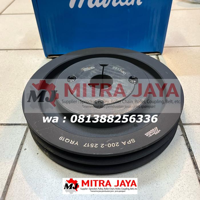 Jual 2 SPA 200 PULLY MARTIN + BUSH 2517 PULLEY PULI IMPOR 2 JALUR ALUR ...