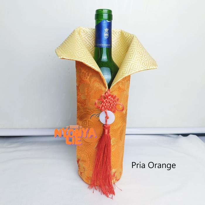 Jual S01 Sarung Botol Cover Wine Champagne Sangjit Pernikahan Wedding ...