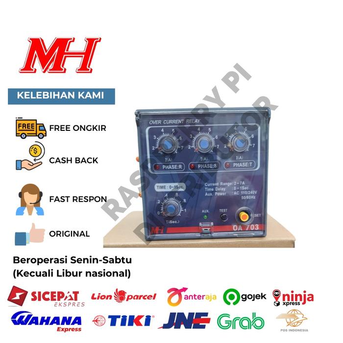 Jual MH Overcurrent Relay / Over Current Relay / OCR OA 703 / OA703 ...