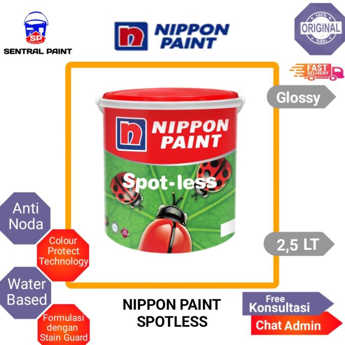 Jual Nippon Paint Spotless Easy Clean Tinting (Bisa Request Warna) 2,5L ...