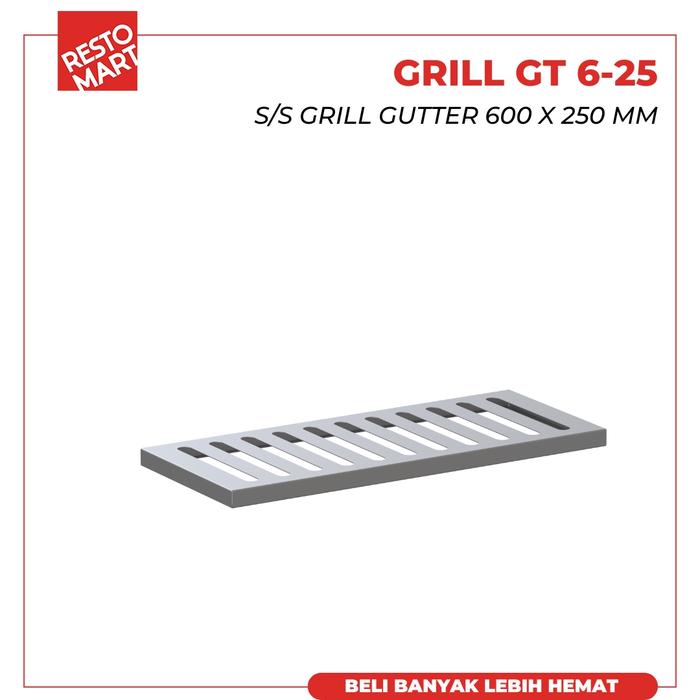Promo Grill Gutter Double ECONA GRILL GT 6-25 (A) Stainless (0169341 ...