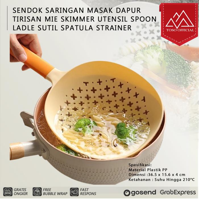 Promo Sendok Saringan Masak Dapur Tirisan Mie Skimmer Utensil Spoon ...