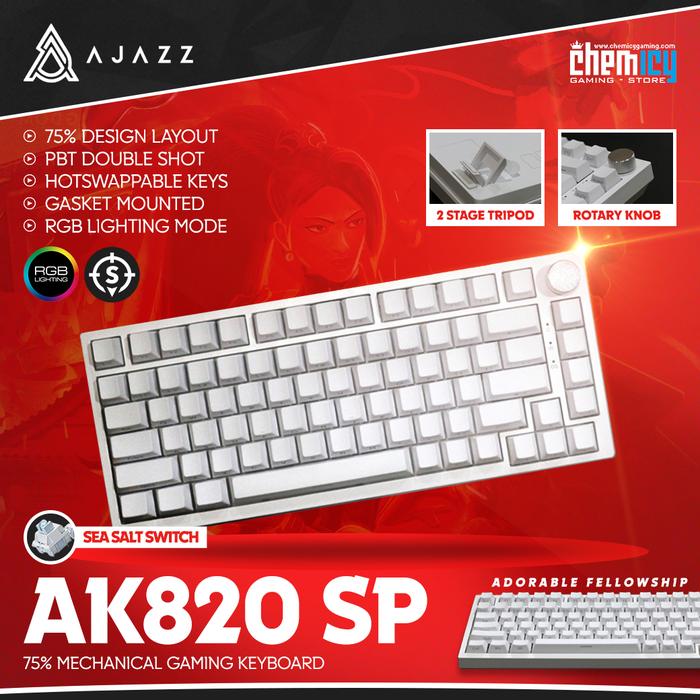 Jual Ajazz AK820 SP Side Print 75% Mechanical Gaming Keyboard - Jakarta ...