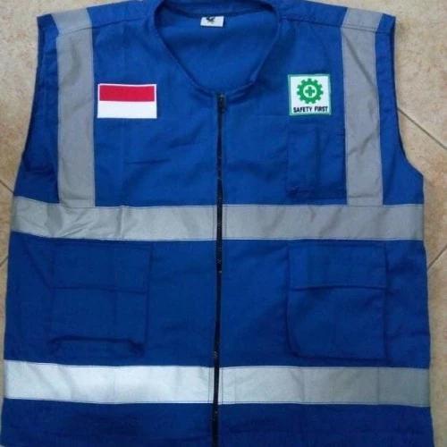 Jual Rompi Safety Bahan Drill termasuk Logo K3 dan Logo Benderag ...