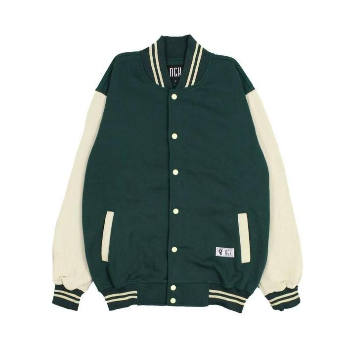 Jual Jaket Polos Pria Wanita Premium Jacket Varsity Polos Original ...