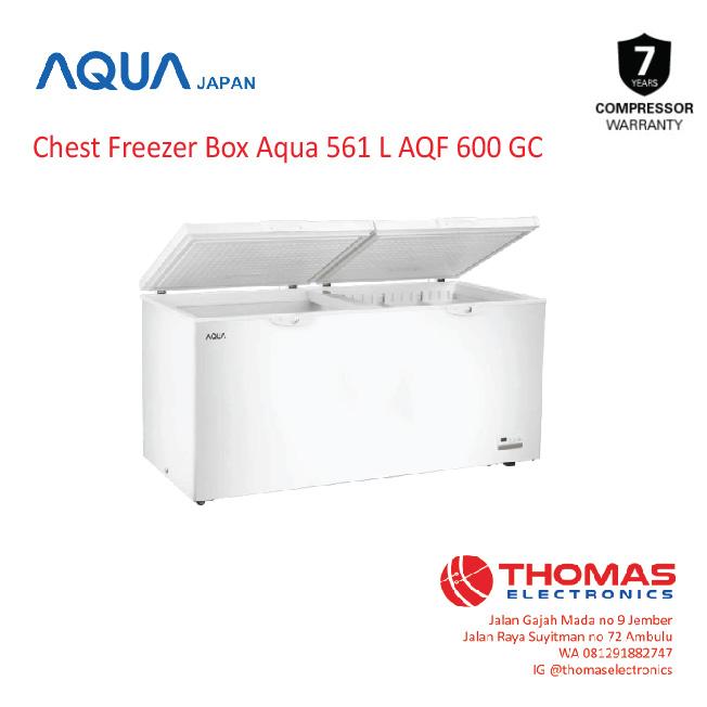 Jual Chest Freezer Box Aqua 561 L AQF 600GC 600 GC Cold Chain Garansi ...