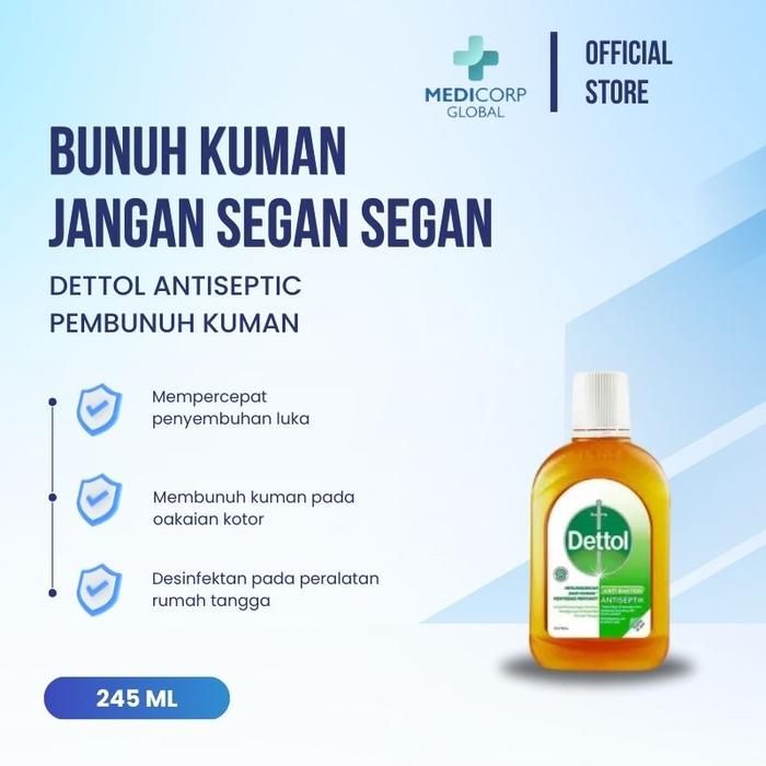 Promo Dettol Liquid Antiseptik Cair Anti Bakteri Pembunuh Kuman 245 ml ...