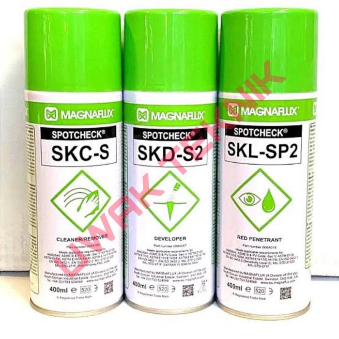 Jual MAGNAFLUX SPOTCHECK DEVELOPER CLEANER RED PENETRANT SET - Kota ...