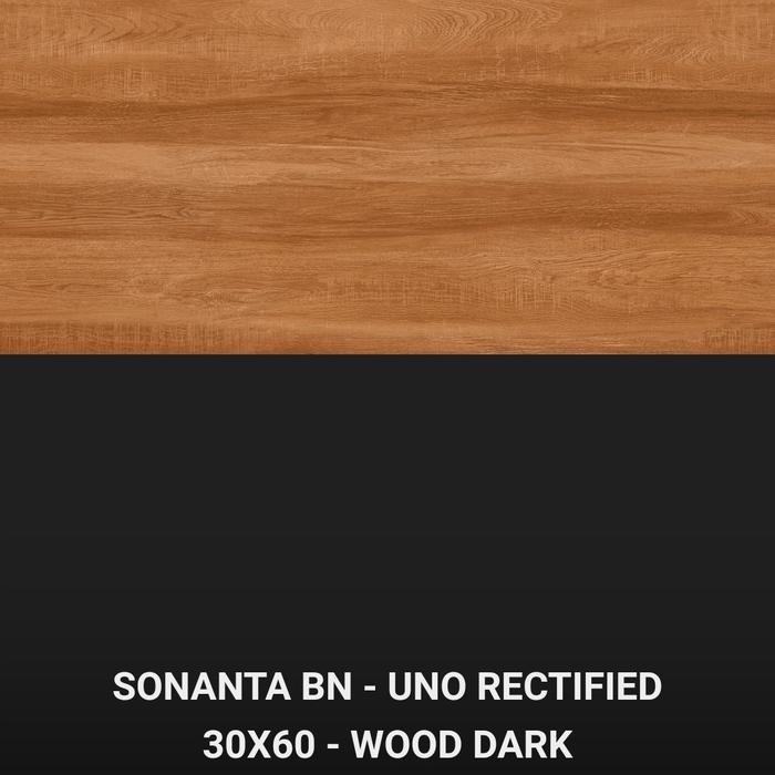 Jual Keramik rectified cutting merk Uno UK 30x60cm tipe Sonanta BN Wood dark motif random kayu ...