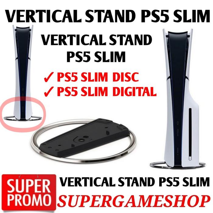 Jual Vertical Stand PS5 Slim Disc PS5 Slim Digital Vertical Stand ...