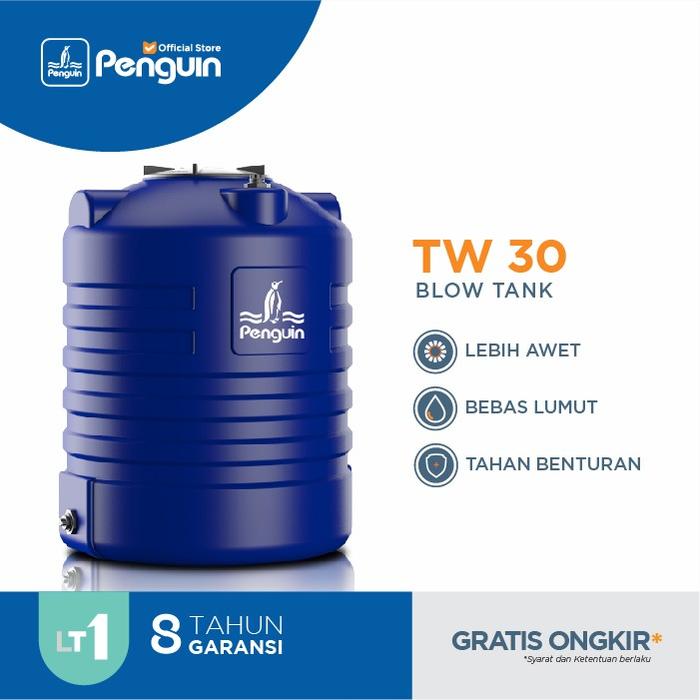 Jual Penguin Toren Tandon Tangki Air Blow Tank TW 30 300 Liter X MPOIN ...