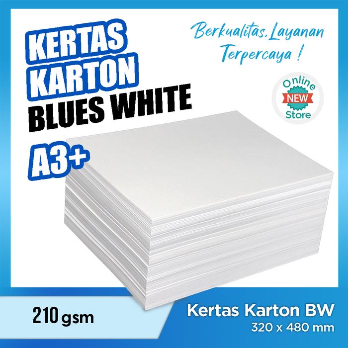 Jual Kertas Karton Linen / Carton Blues White (BW) / Kertas BC TIK ...