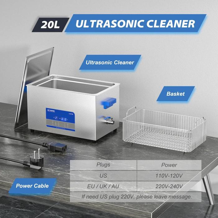 Jual Ultrasonic Cleaner 20 Liter GT Sonic 20L Cleaner Digital ...