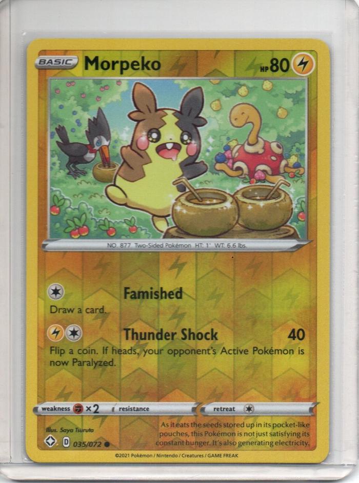Jual Morpeko (Rev Holo) - 035/072 English Pokemon Original TCG 2021 ...