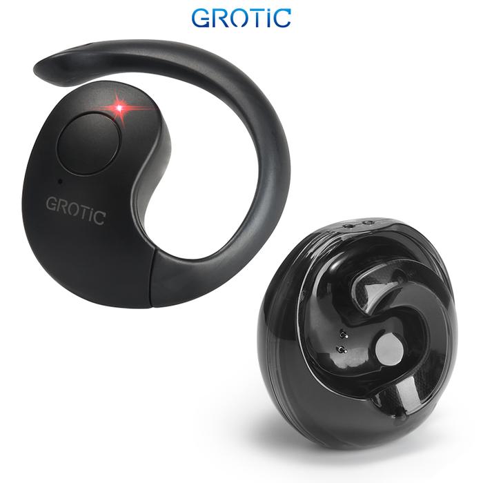 Promo Headset Bluetooth GROTIC Open Ear HiFi Sounds OWS 09 - Hitam ...
