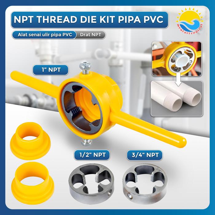 Promo 6 Buah alat senai pipa PVC Pipe Threader thread maker Mata Snai 1 ...