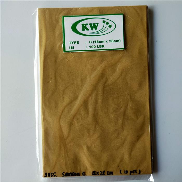 Jual Amplop Samson Coklat ISI 10PCS / Envelope / Surat Coklat Bagus ...