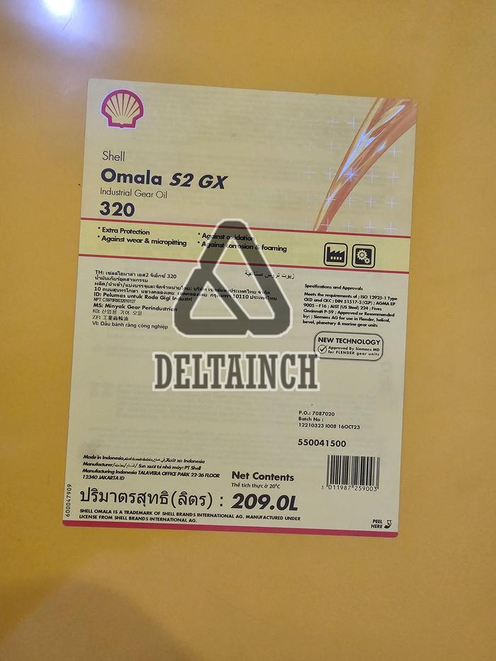 Jual Oli Shell Omala S2 GX 320 - (ISO VG 320 Drum 209Lt) - Kab ...
