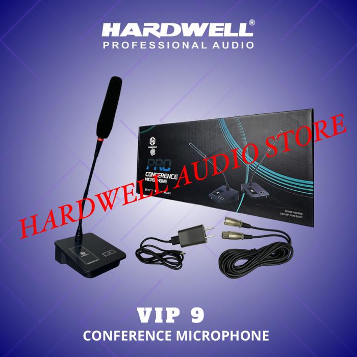 Jual Mic Meja Podium HARDWELL VIP 9 Microphone Conference ORIGINAL ...