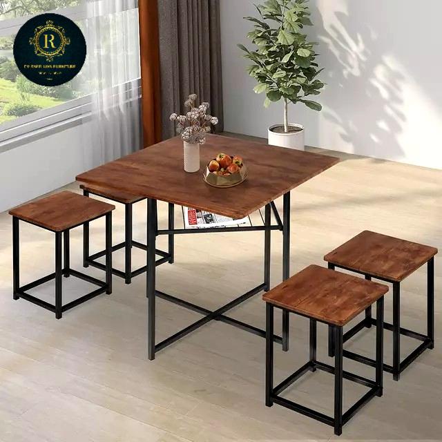 Jual Set Meja Cafe Minimalis / Meja Cafe Kayu Asli / meja resto kayu ...