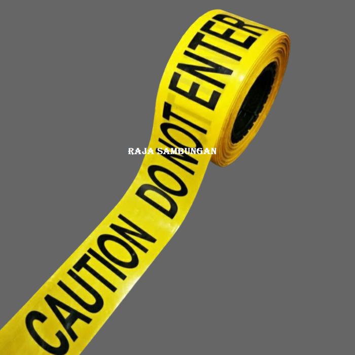 Jual Police Line Do Not Caution Enter 3 inch x 300 meter Garis Pembatas ...