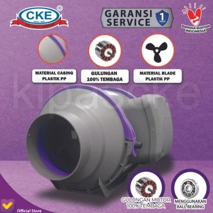 Jual Duct Inline Fan PP Plastik 4 Inch Fan Blower Plastik 4 Inch ...