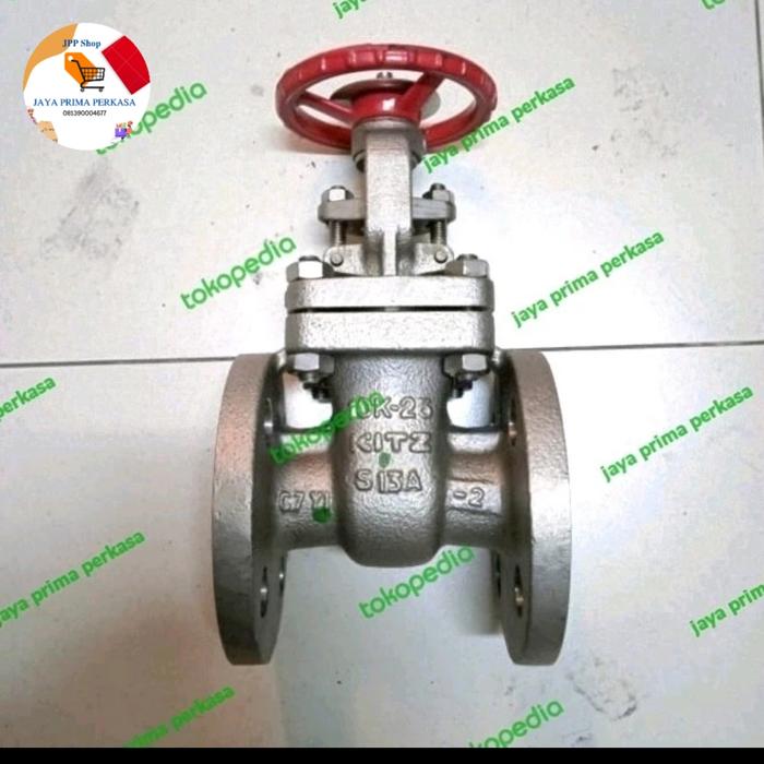 Jual Gate Valve kitz Stainless CF8 S13A 10k-25 / Gate Valve Kitz Stainless Steel 304 Flange Jis ...